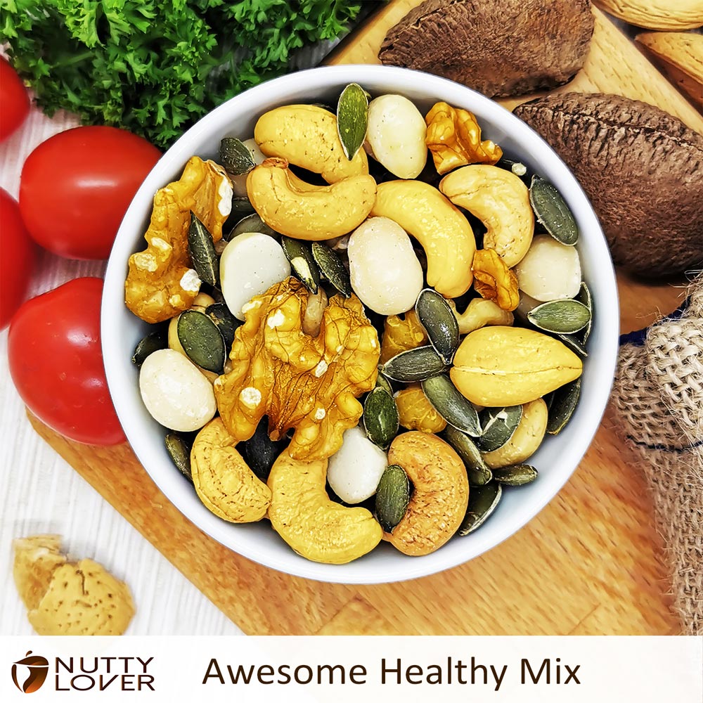 1KG Premium Awesome Healthy Mix (2 x 500Gram) - Nutty Lover