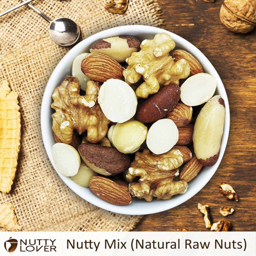 1KG Premium Nutty Mix - Natural RAW Nuts (2 x 500gram) - Nutty Lover